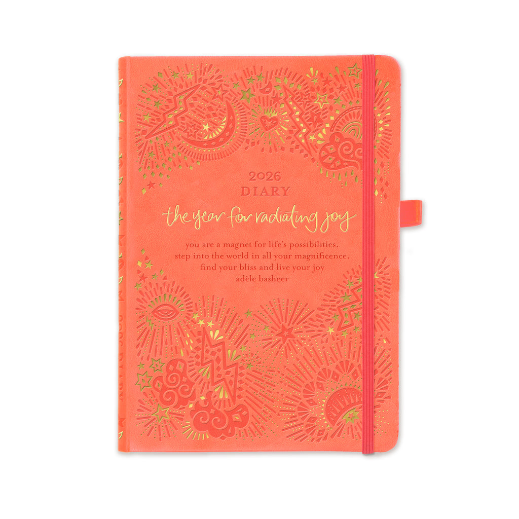 2026 Diary Planner + Journal | Peach | Year for Radiating Joy – Intrinsic