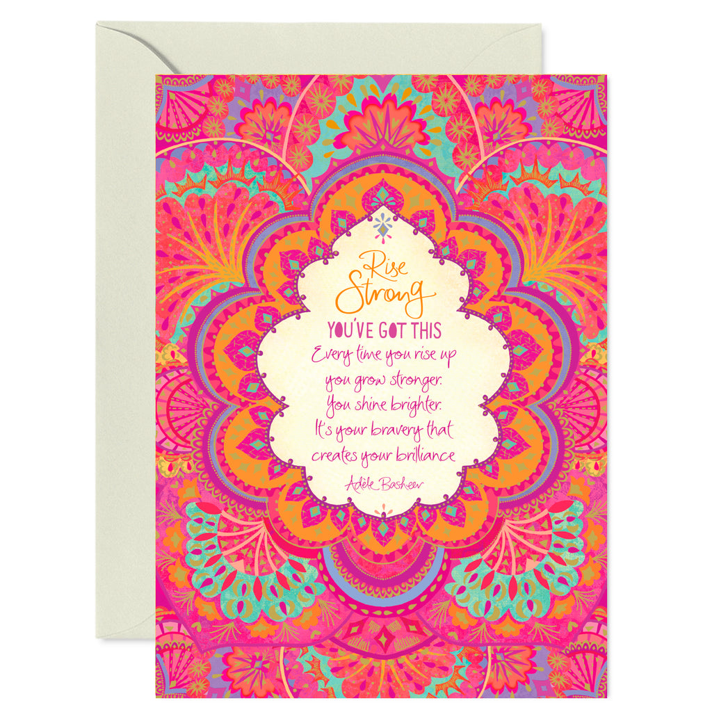 Rise Strong Greeting Card – Intrinsic
